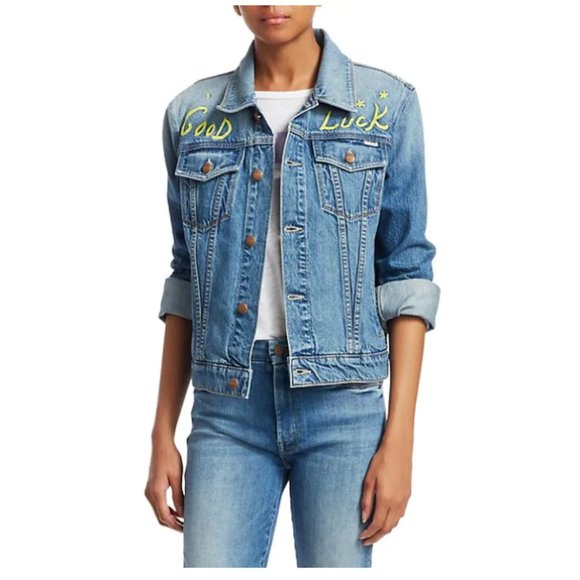 MOTHER | Jackets & Coats | Mother Pocket Bruiser Embroidery Denim ...